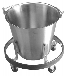 Stainless Steel Kick Buckets with Stand | Medline Industries, Inc.