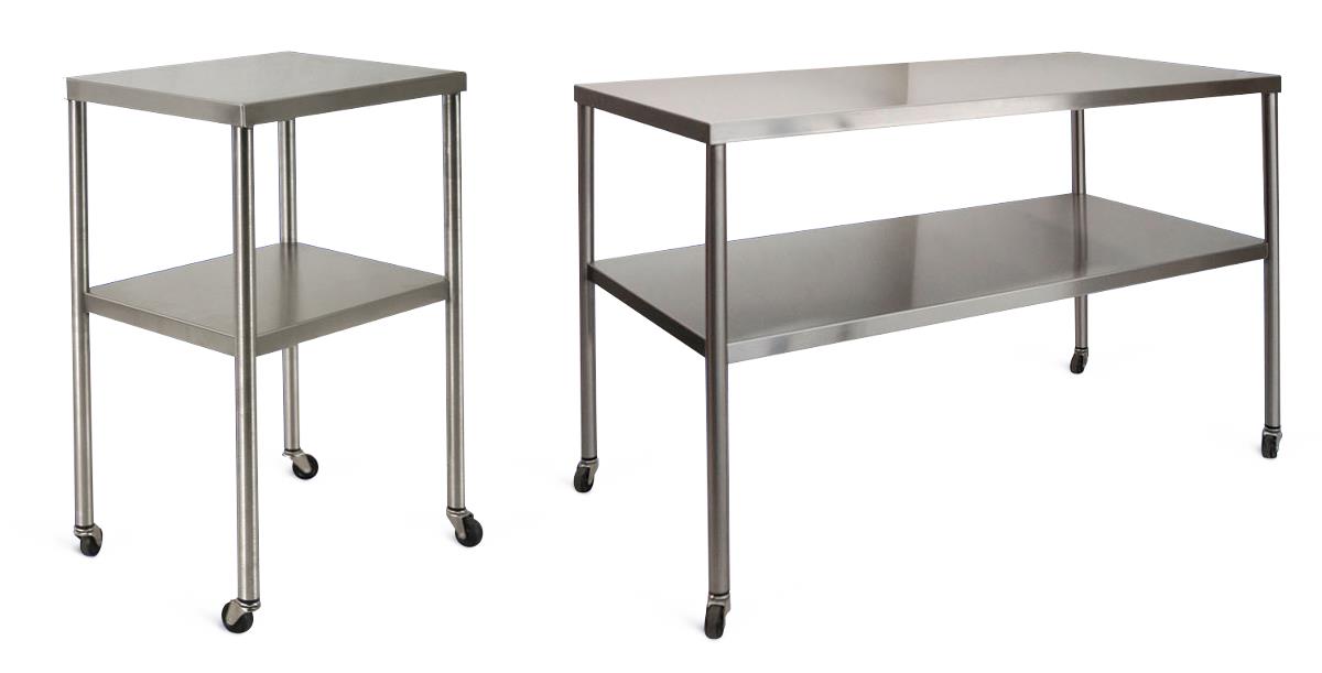 Mac Medical Instrument Tables with Shelf | Medline