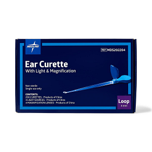 Medline Looped Ear Curettes with Light and Magnification | Medline ...