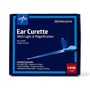 Medline Looped Ear Curettes with Light and Magnification | Medline ...
