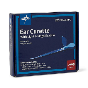 Medline Looped Ear Curettes with Light and Magnification | Medline ...
