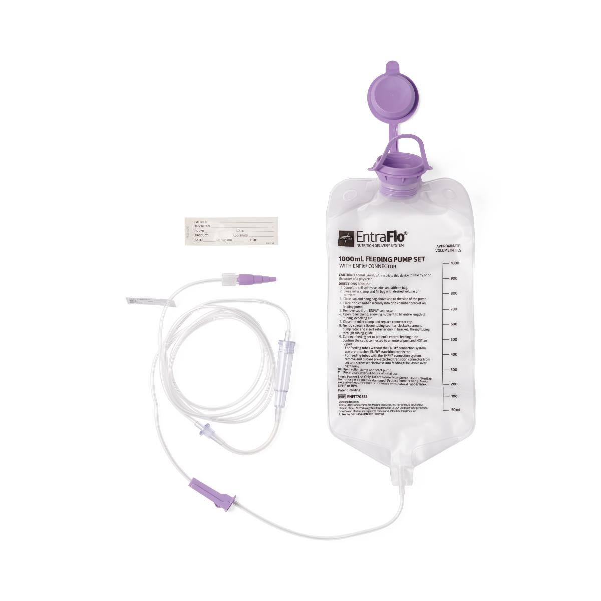 Medline EntraFlo Feeding Sets with ENFit | Medline