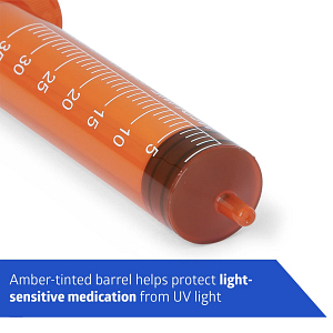 Medline Nonsterile Amber ENFit Syringes | Medline