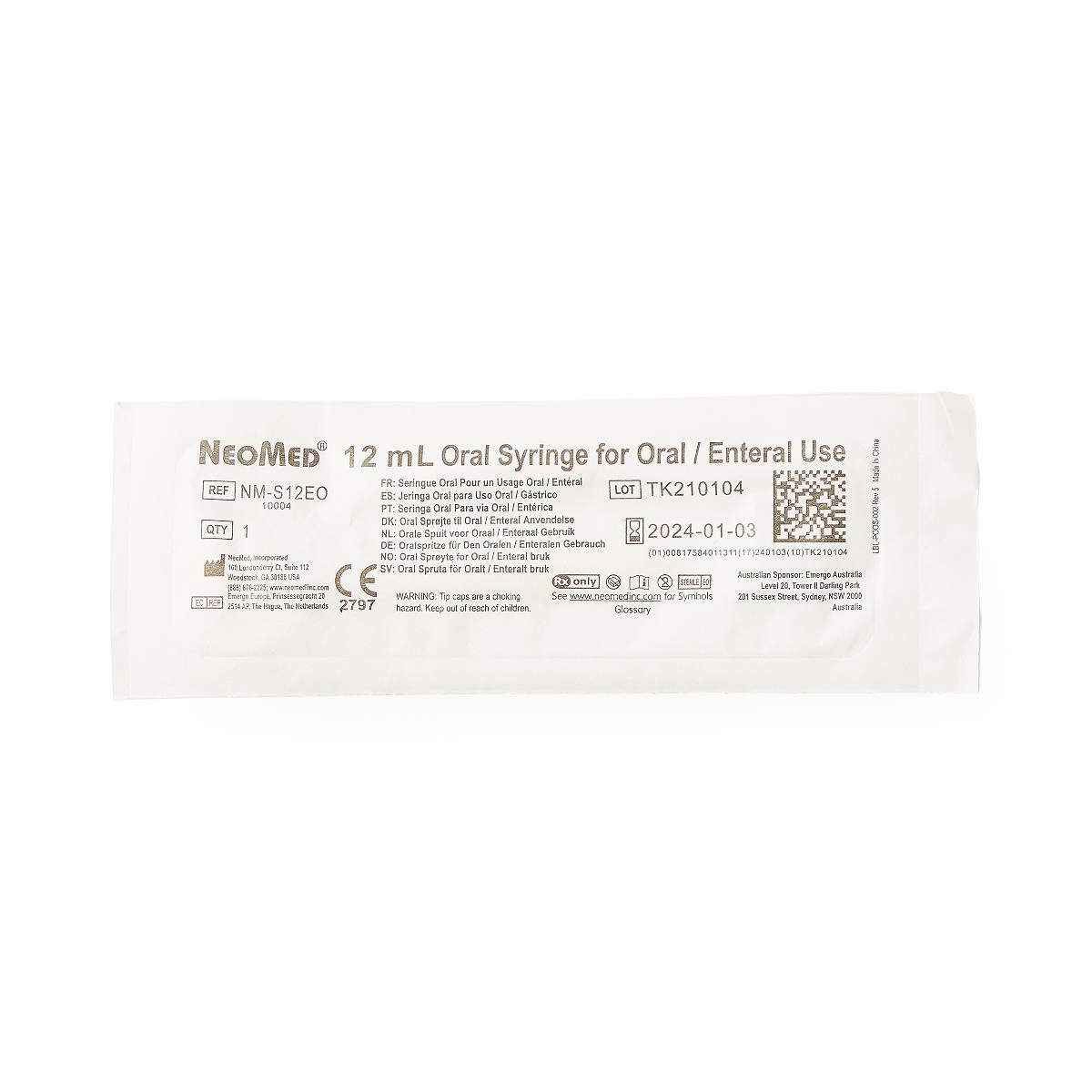 NeoMed ENFit Oral/Enteral Sterile Syringes | Medline