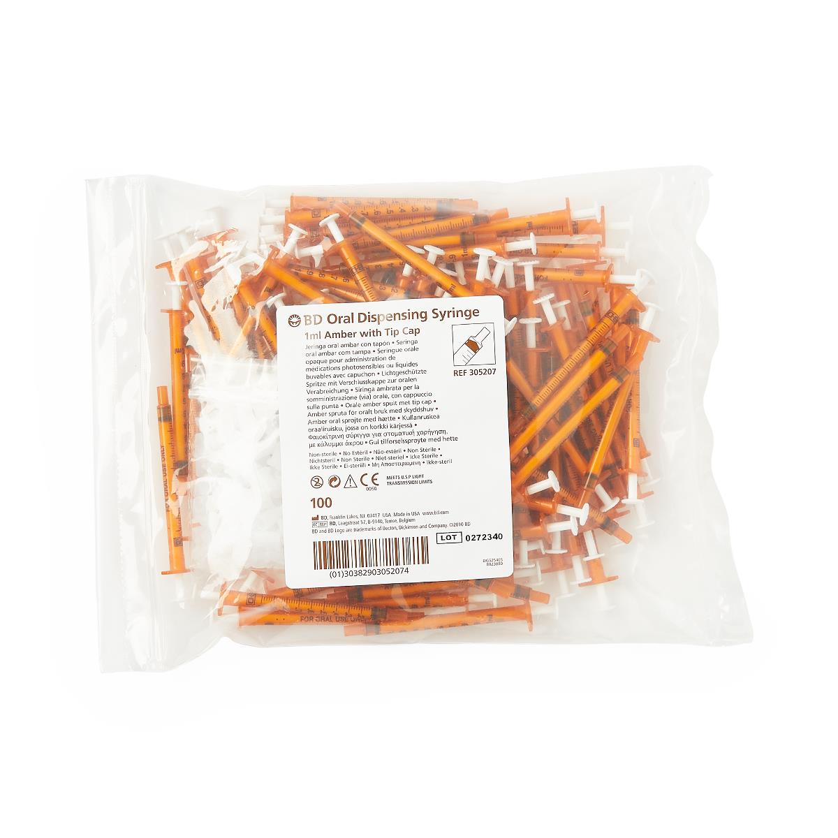 BD Amber Oral Syringes | Medline