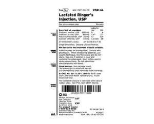 BD Lactated Ringer's Injection | Medline