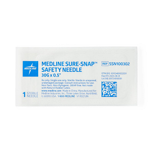 Medline Sure-Snap Hypodermic Safety Needles | Medline