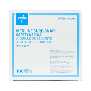 Medline Sure-Snap Hypodermic Safety Needles | Medline