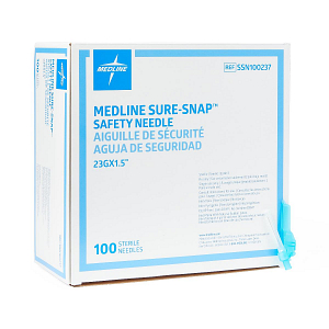 Medline Sure-Snap Hypodermic Safety Needles | Medline