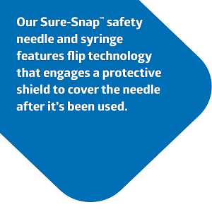 Sure-Snap Hypodermic Safety Needles | Medline Industries, Inc.