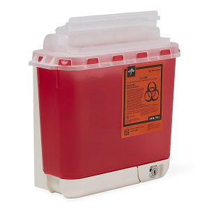 Medline Biohazard Patient Room Sharps Disposal Containers | Medline ...