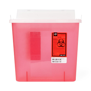 Medline Biohazard Patient Room Sharps Disposal Containers | Medline ...
