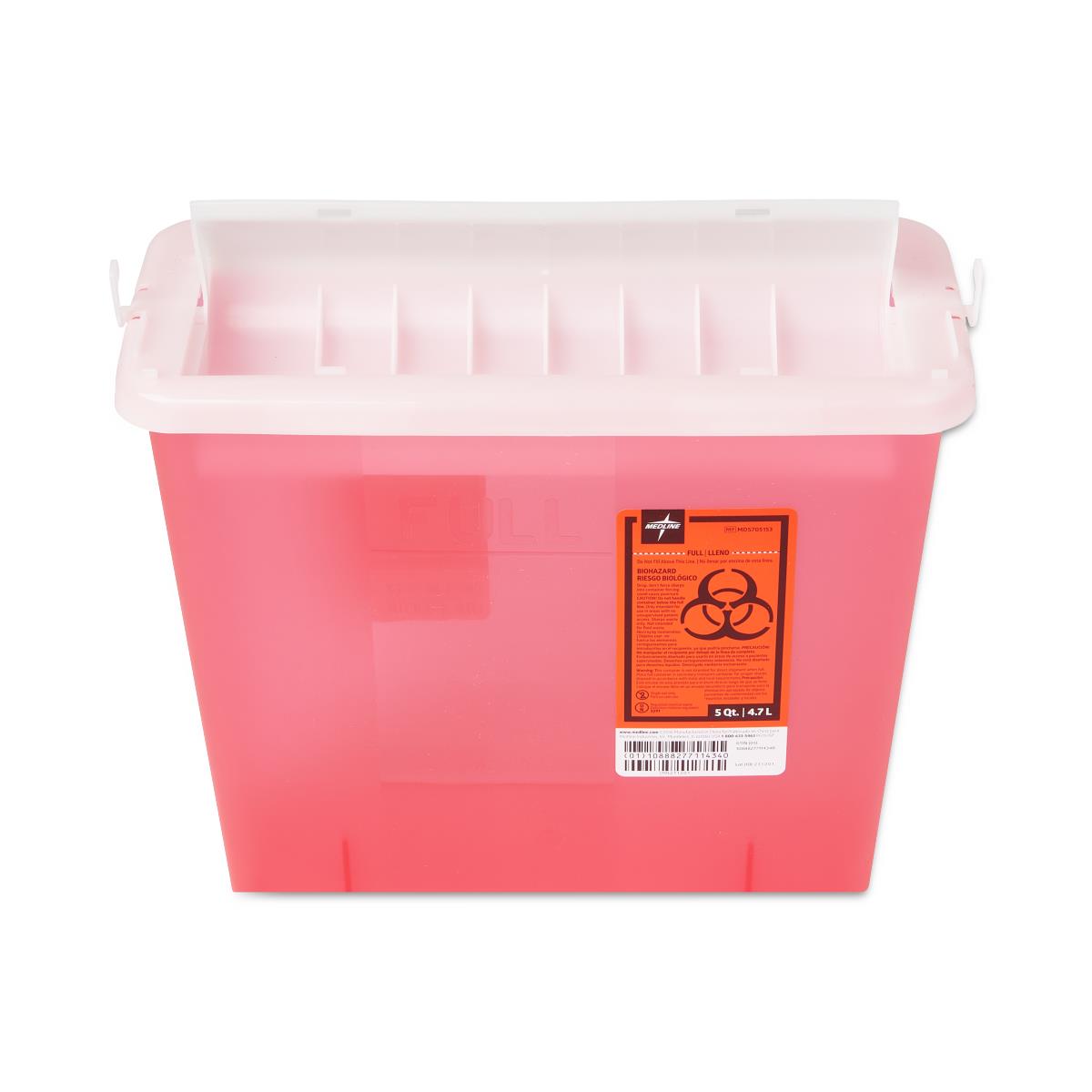 Medline Biohazard Patient Room Sharps Disposal Containers | Medline