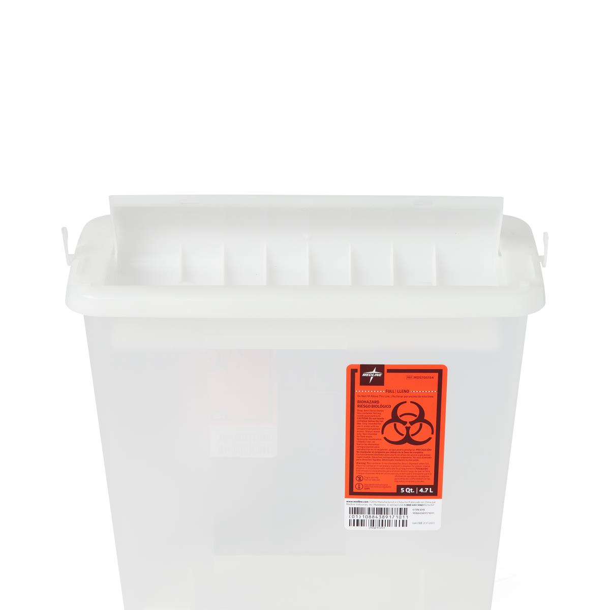 Medline Biohazard Patient Room Sharps Disposal Containers | Medline
