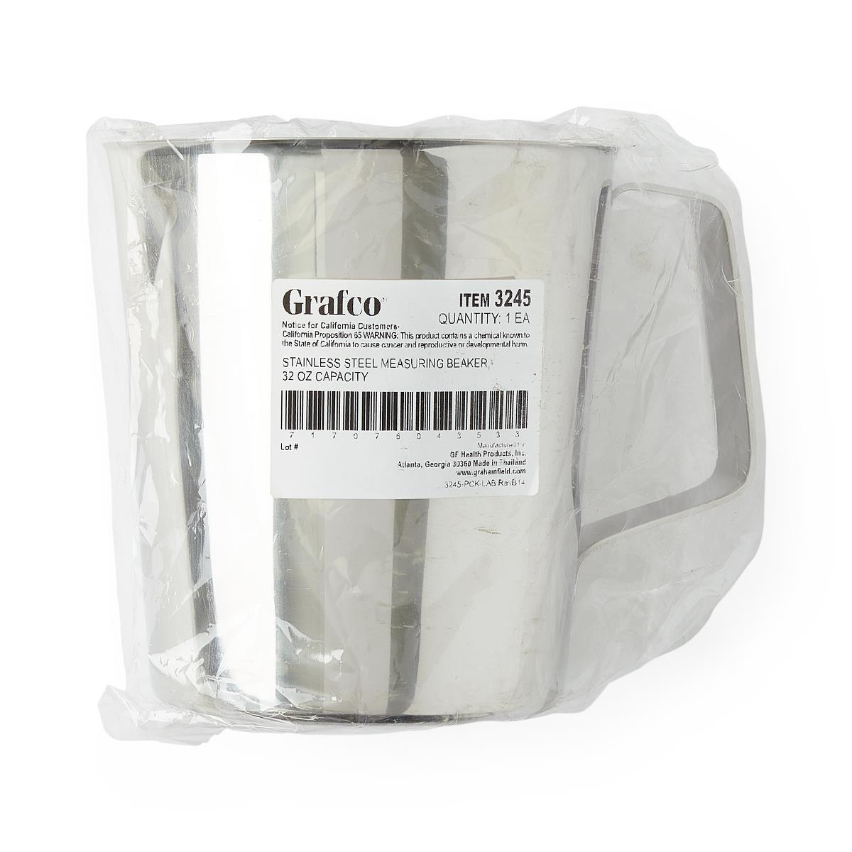 Grafco Stainless Steel Measuring Beakers | Medline