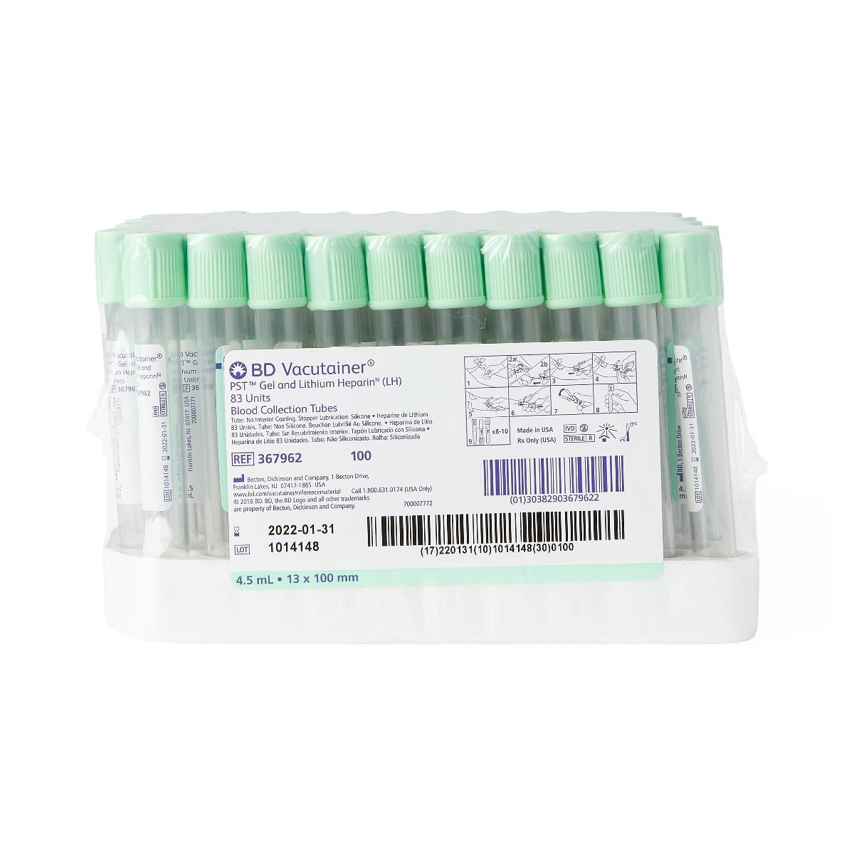 BD Vacutainer PST Plasma Separation Tubes | Medline