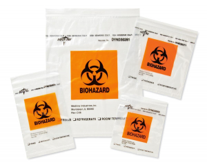 Medline Zip-Style Specimen Bags with Biohazard Symbol | Medline