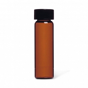 Kimble Amber Screw Vial with Cap and White Liner Unattached | Medline Industries, Inc.