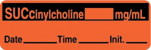 Centurion Succinylcholine Labels | Medline Industries, Inc.