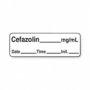 Centurion Cefazolin Labels | Medline Industries, Inc.
