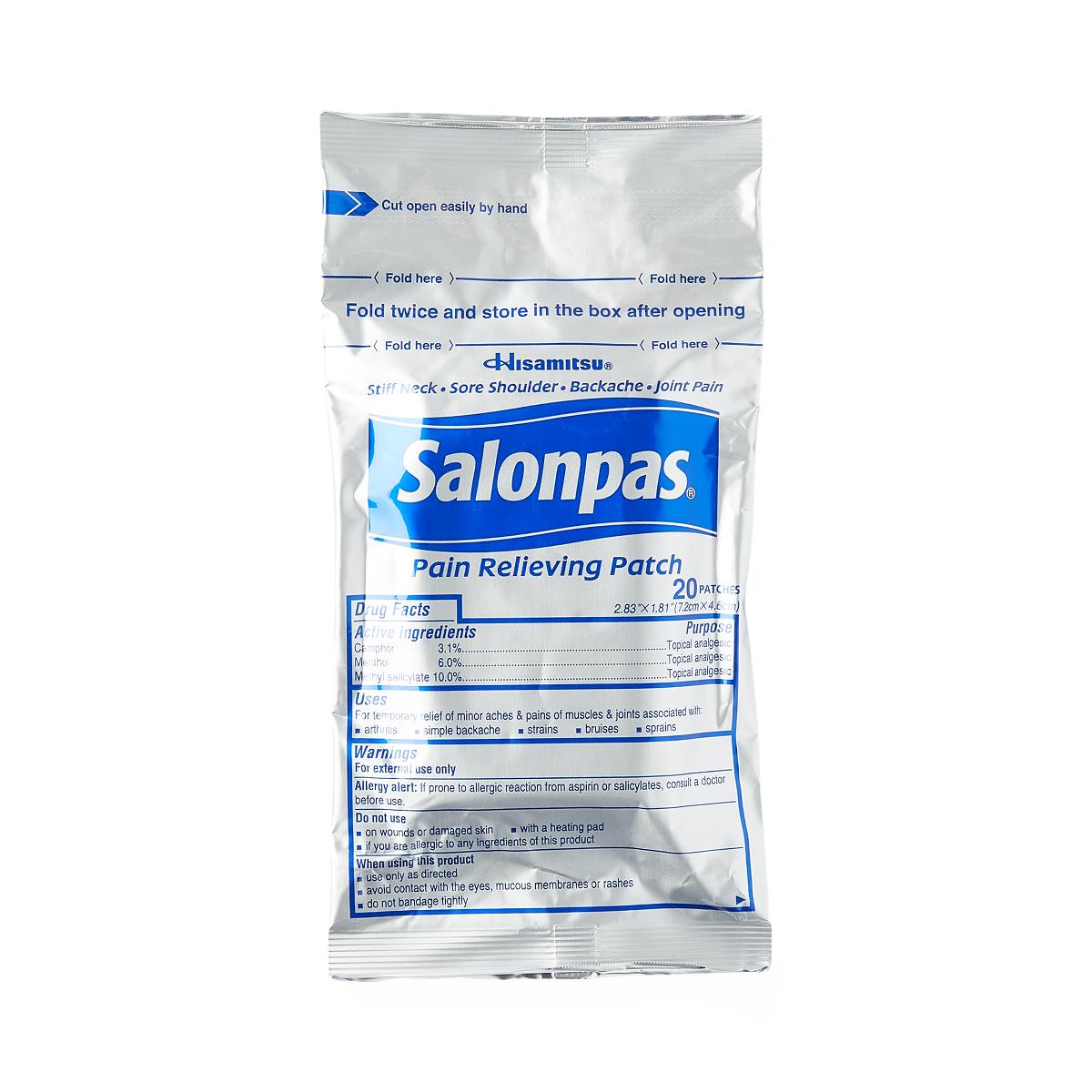 Salonpas Pain Relieving Patches | Medline