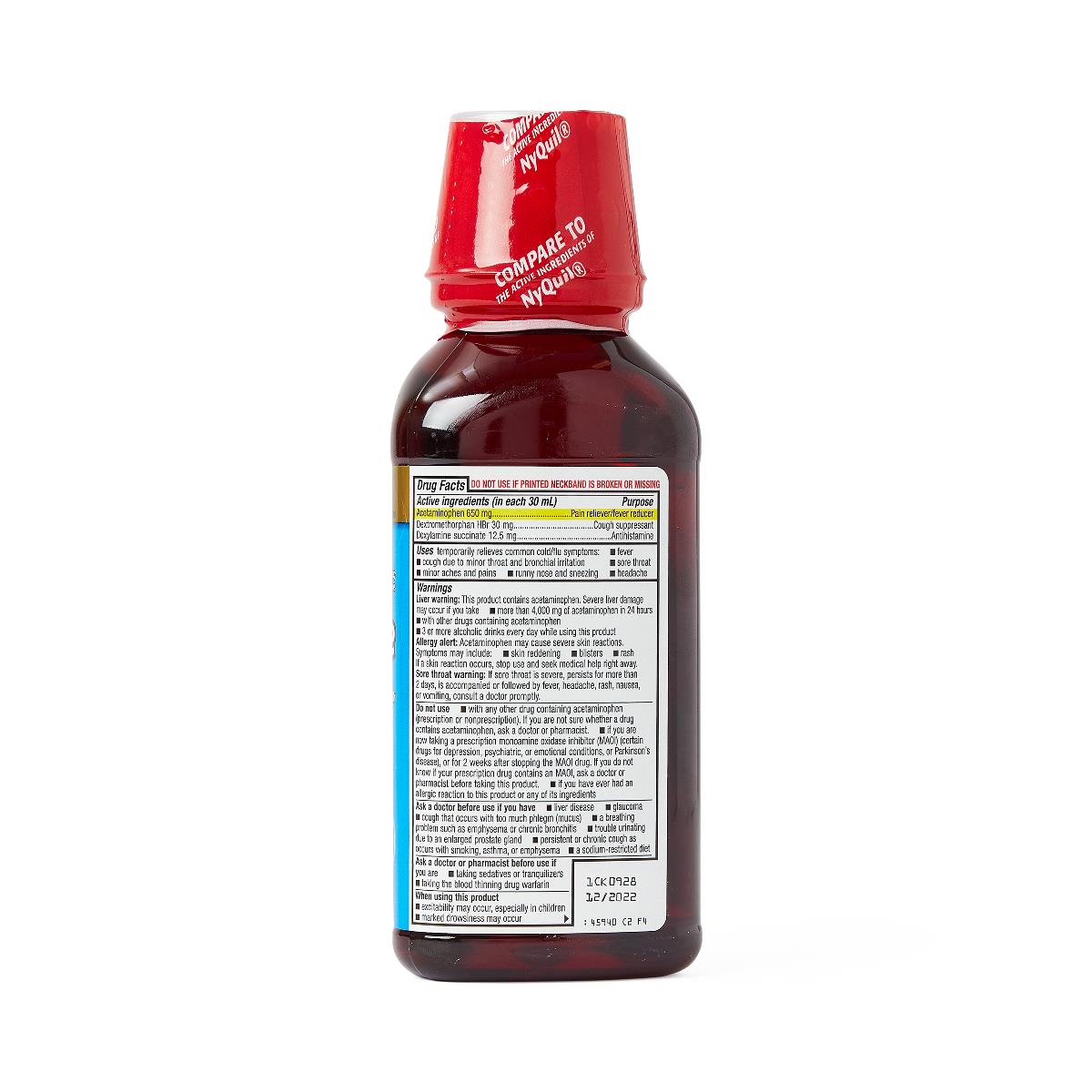 Night Time Cold and Flu Liquid | Medline