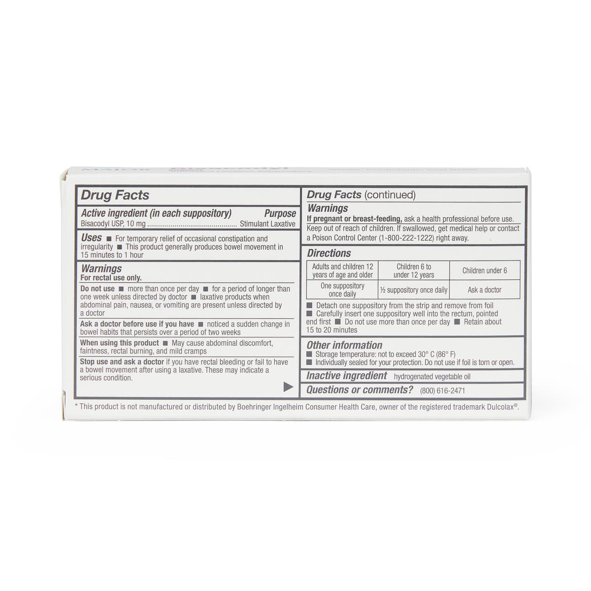 Bisacodyl Suppositories | Medline
