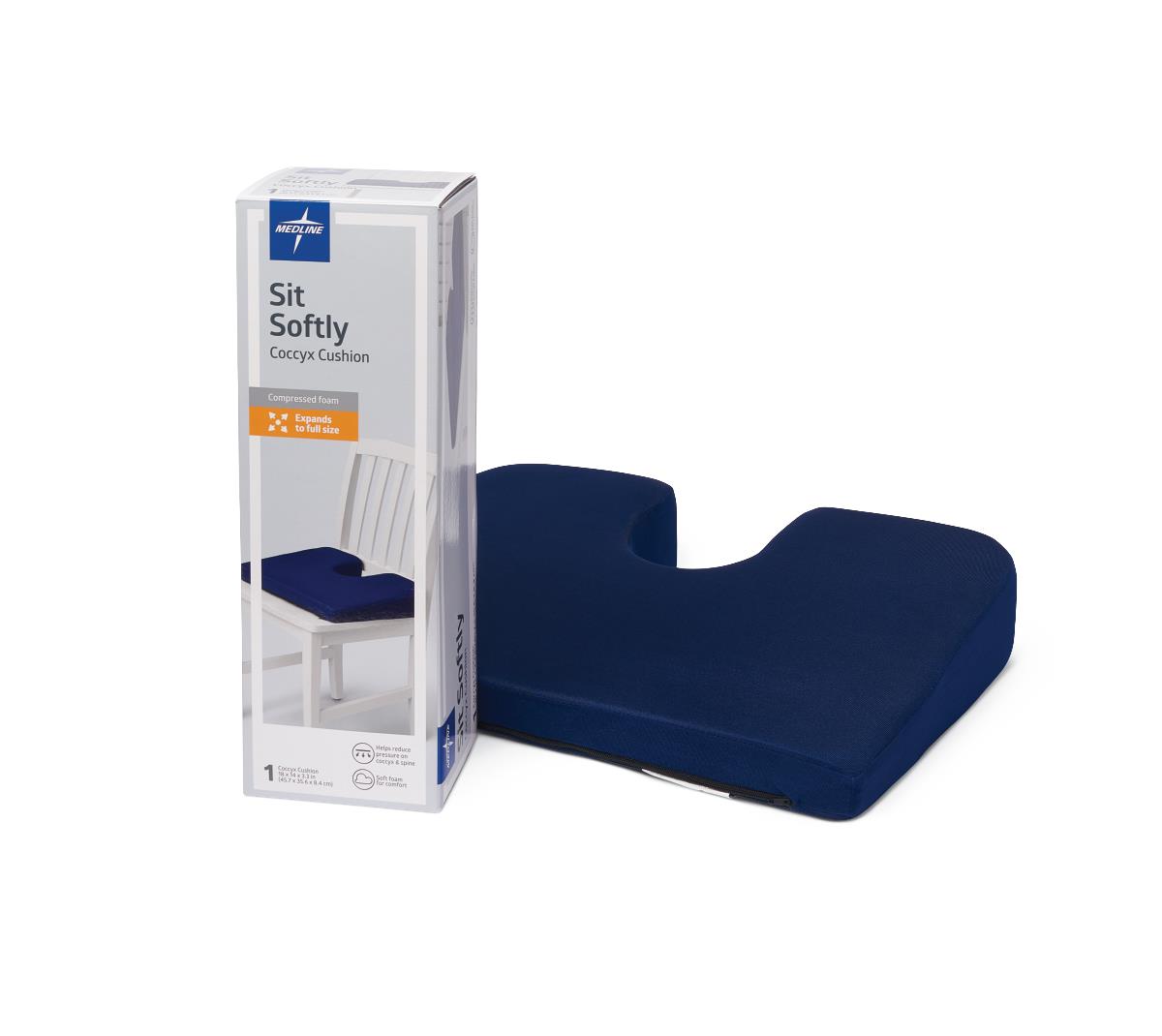 Medline Compression Packed Coccyx Cushions | Medline