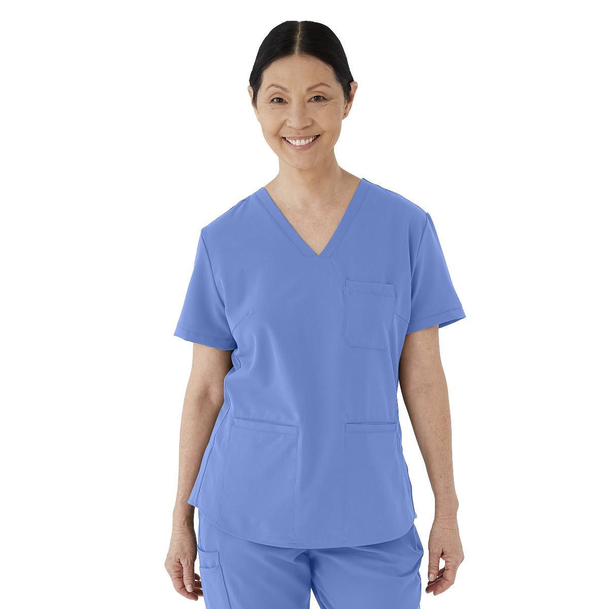 Lexington AVE Women's V-Neck Scrub Tops with 3 Pockets | Medline