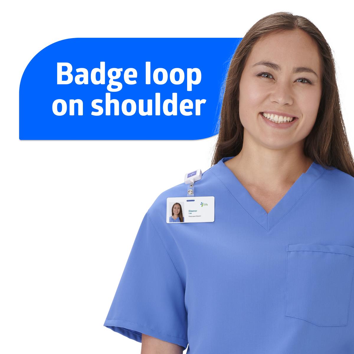 Mill AVE Unisex 1-Pocket Scrub Tops with Shoulder Loop (Style 4610 ...