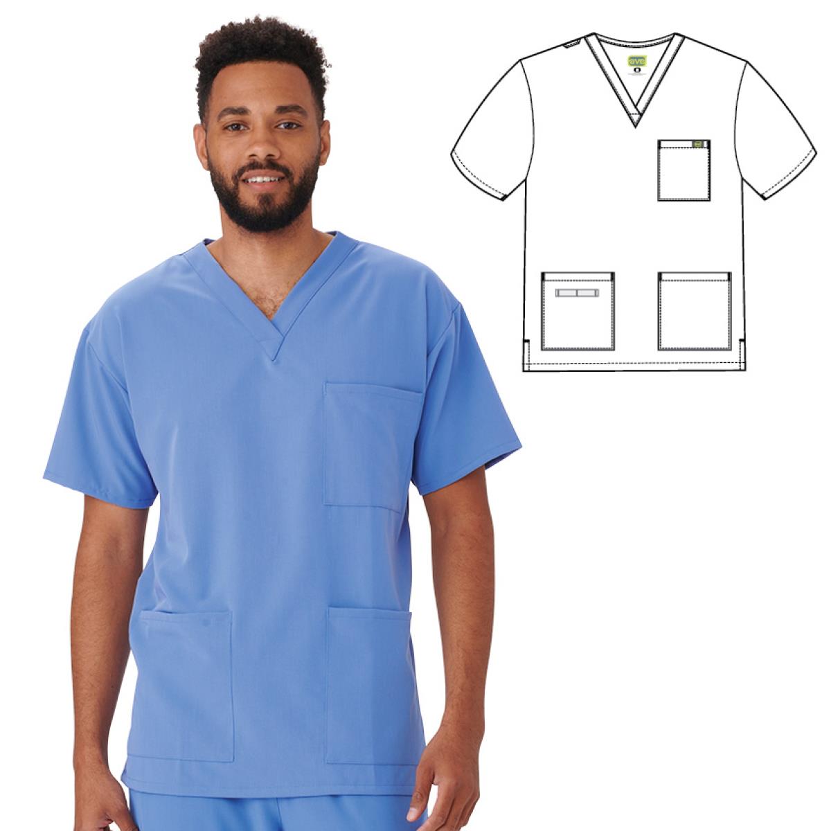 Henderson AVE Unisex 3-Pocket Scrub Tops | Medline