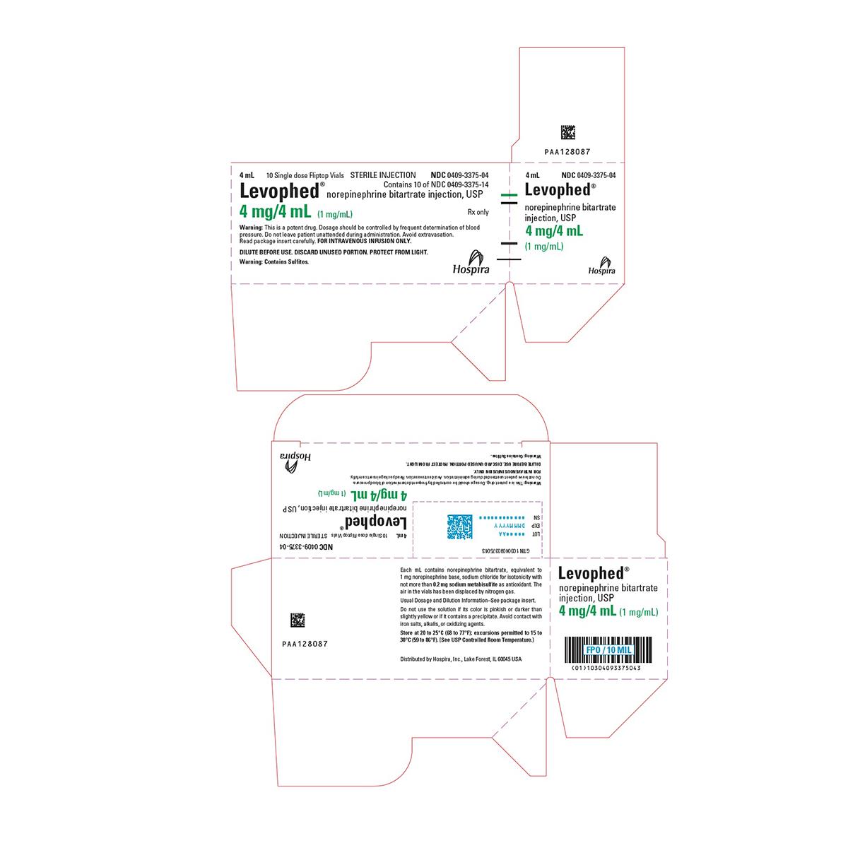 Levophed Norepinephrine Bitartrate Injection | Medline