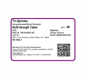 Tri-Sprintec Norgestimate and Ethinyl Estradiol Triphasic Tablets | Medline