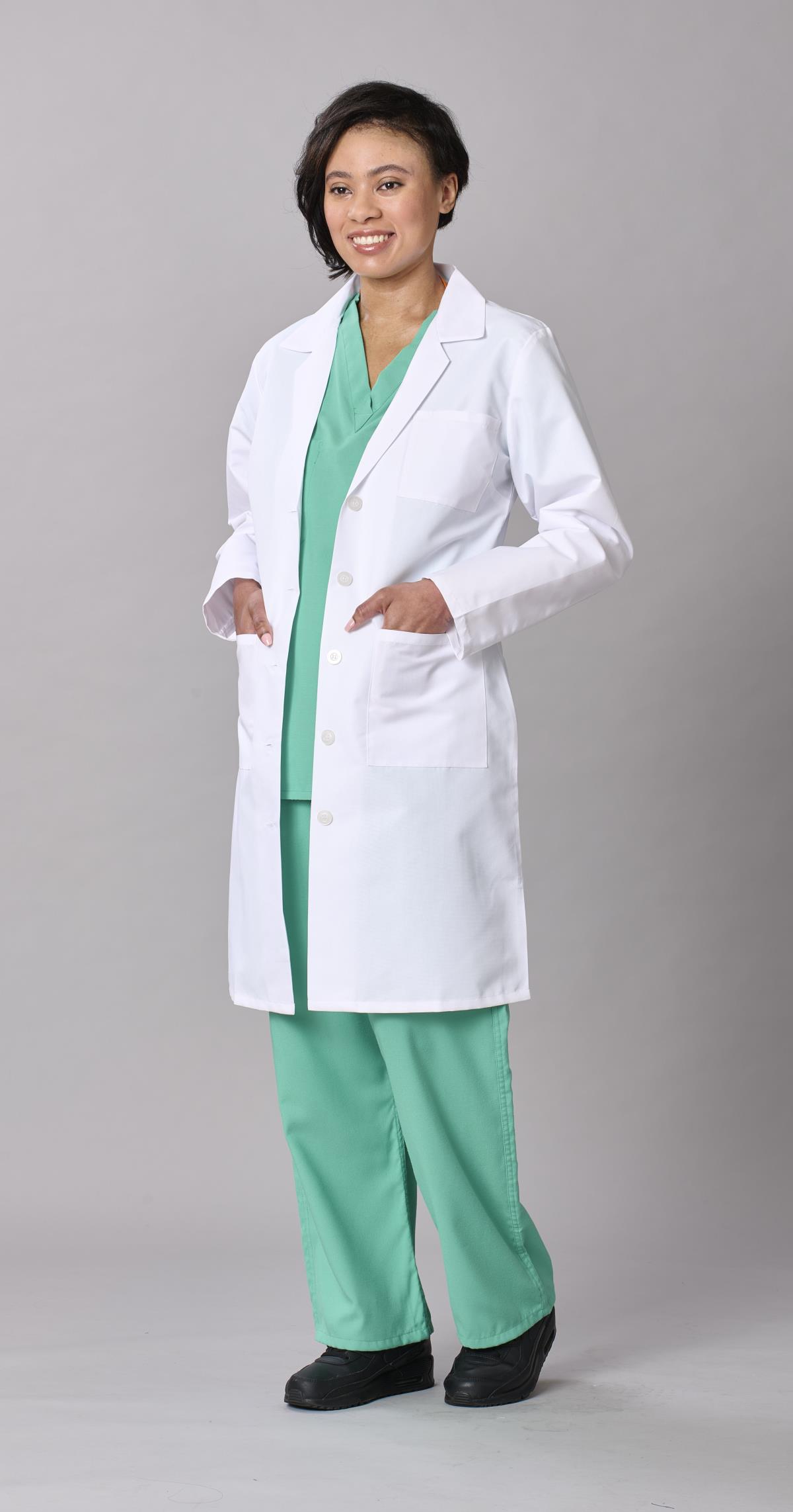 Medline Propel Women's 4-Pocket Full-Length Lab Coats | Medline