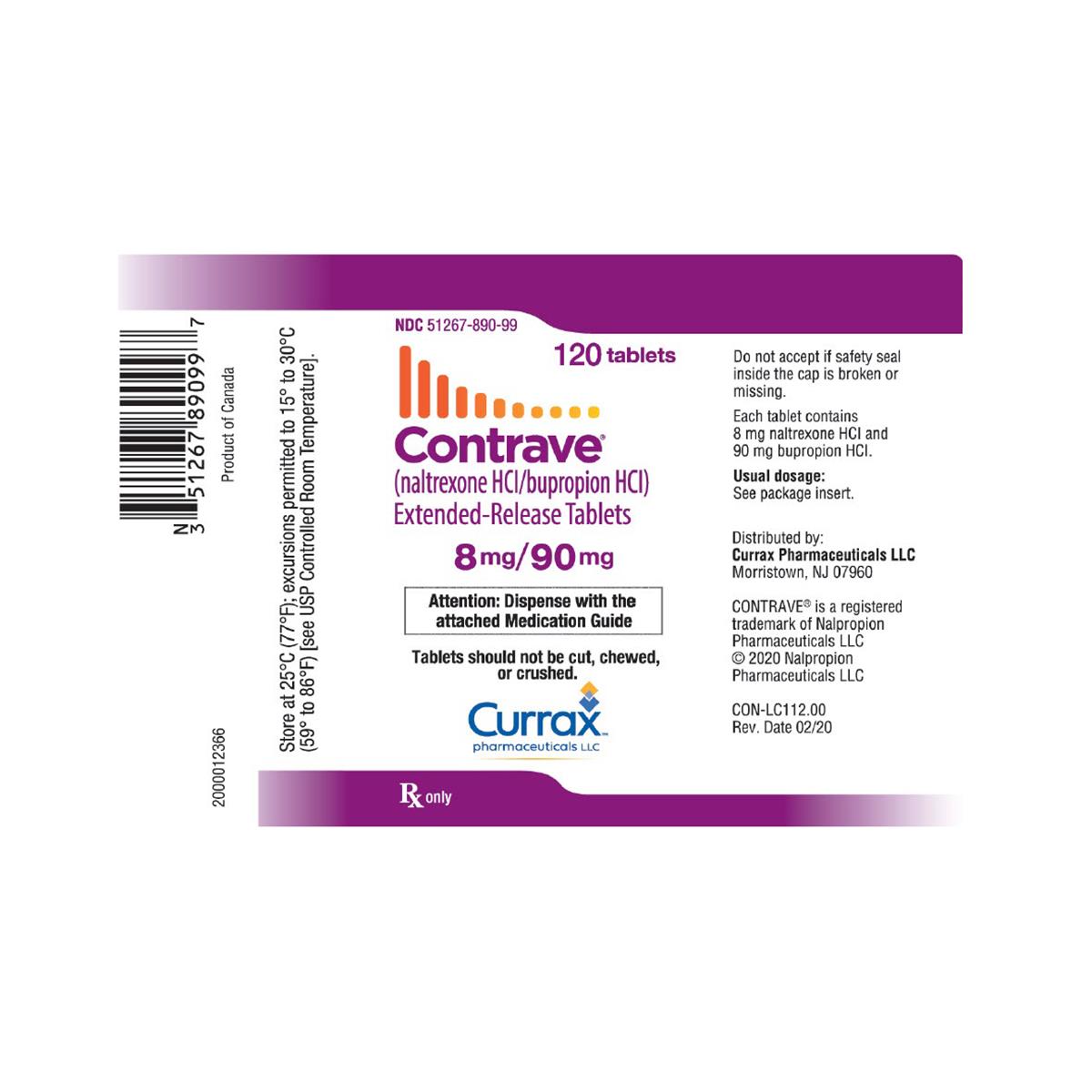 Contrave Extended-Release Tablets | Medline