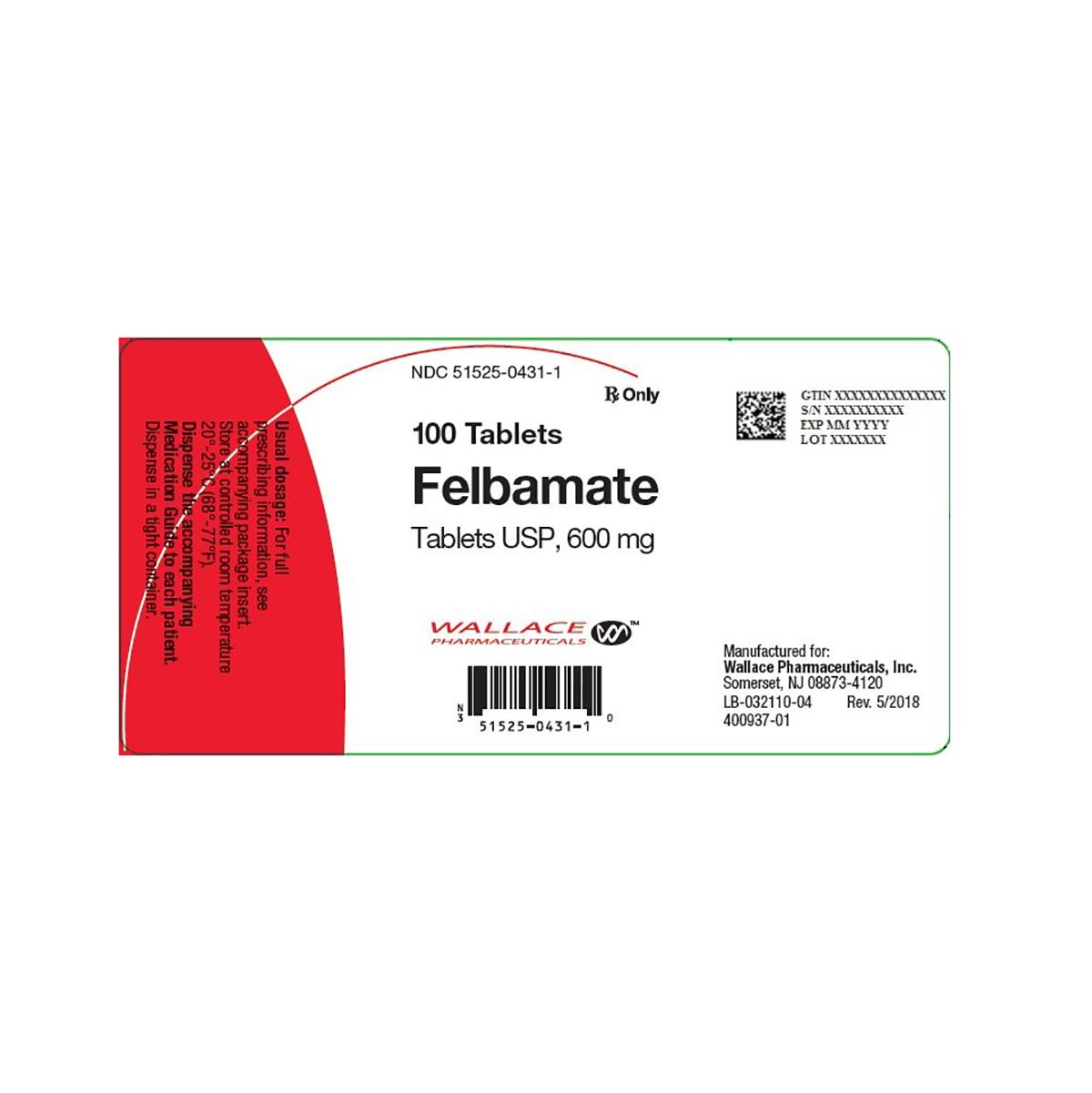Felbamate Tablets | Medline