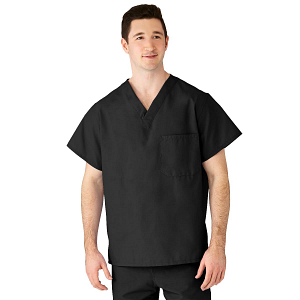 AngelStat Style 610 Reversible 2-Pocket Scrub Tops with Medline Color ...