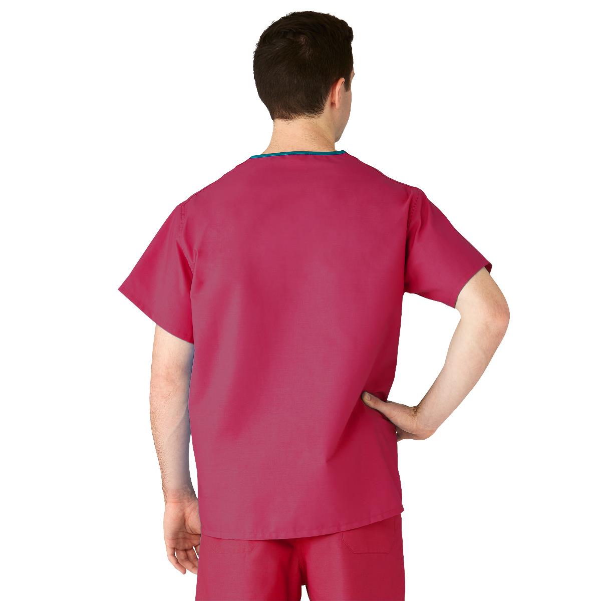 610 AngelStat Raspberry Scrub Tops with Angelica Color Coding | Medline