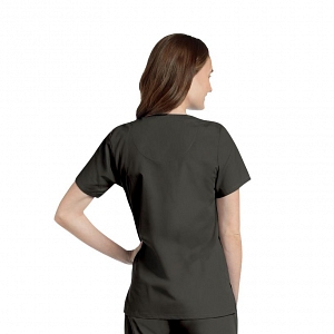Essentials Scrub Tops with 4 Pockets, V-Neck, and Snap-Front | Medline ...