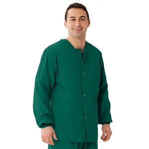 AngelStat Hunter Green Unisex Scrub Jackets | Medline Industries, Inc.