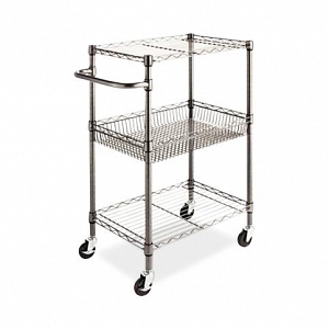 3-Tier Roll Carts with Wire Shelving | Medline