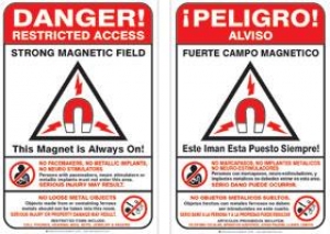 MRI Warning Wall Signs | Medline Industries, Inc.