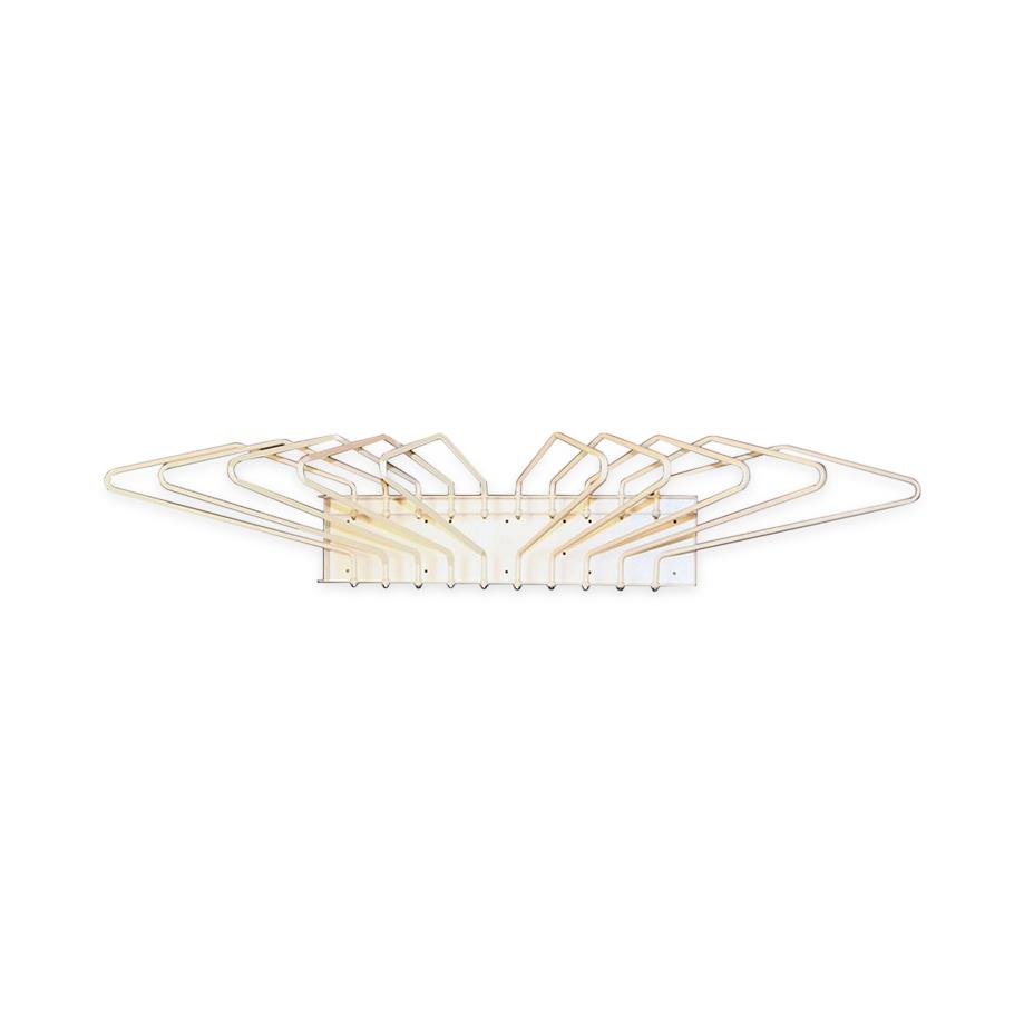Compact 10-Apron Almond Wall Rack | Medline
