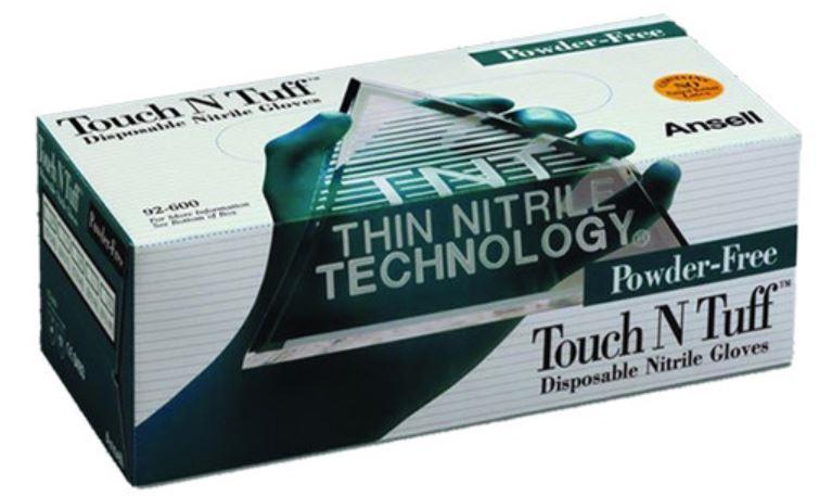 Touch N Tuff Thin Nitrile Powder-Free Gloves | Medline