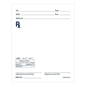4" x 5" Prescription Pads | Medline Industries, Inc.