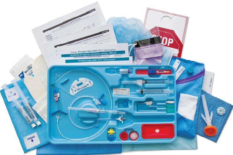 Teleflex Medical Pressure Injectable Triple-Lumen PICC Kits | Medline