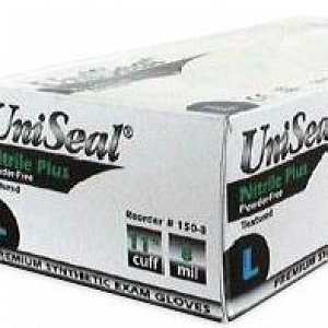 UniSeal Nitrile Plus Powder-Free Textured Synthetic Exam Gloves ...