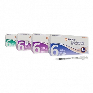 BD Insulin Syringes with BD Ultra-Fine Needles | Medline Industries, Inc.