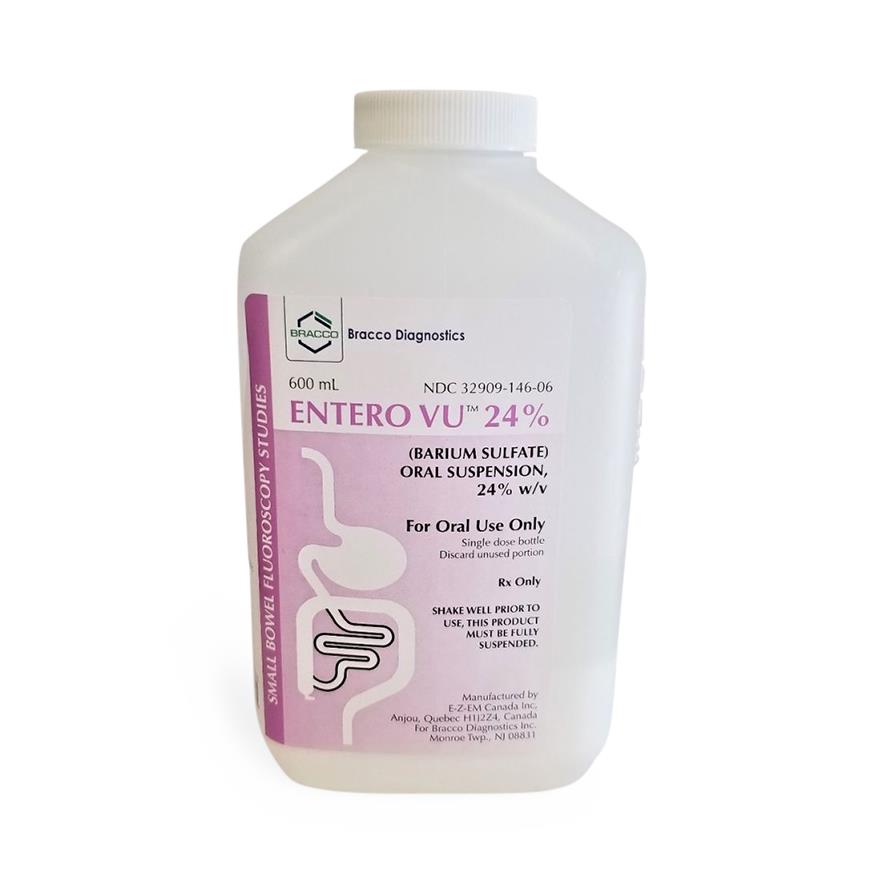 Entero VU 24% Barium Sulfate Oral Suspension | Medline