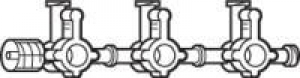 Three Gang 4-way Large-Bore Stopcock Manifold | Medline Industries, Inc.